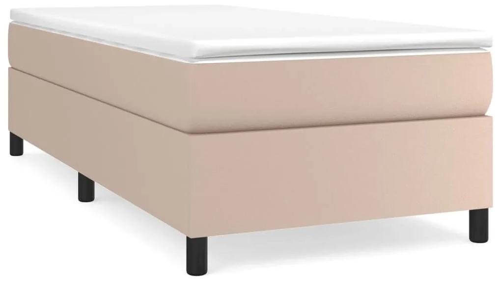 vidaXL Box spring postel cappuccino 80 x 200 cm umělá kůže