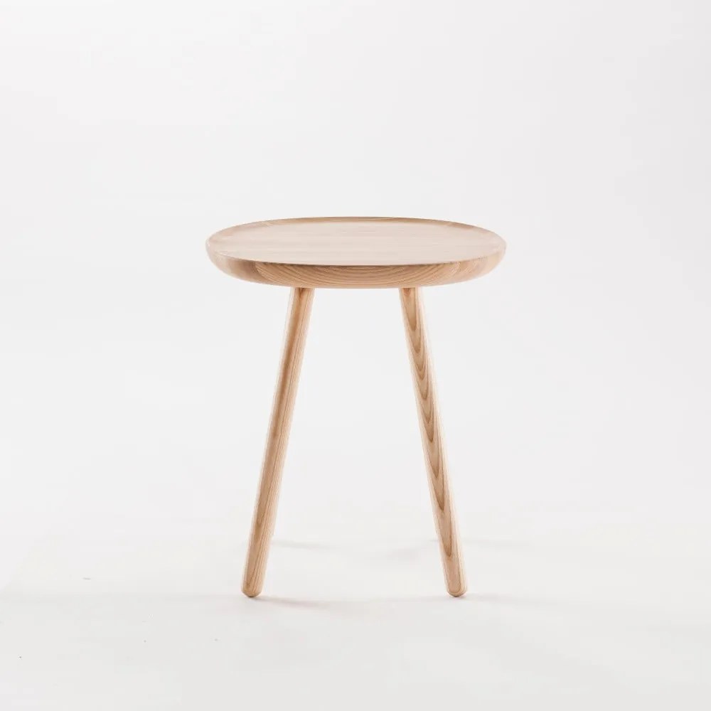 Přírodní odkládací stolek z masivu EMKO Naïve Small, ø 45 cm