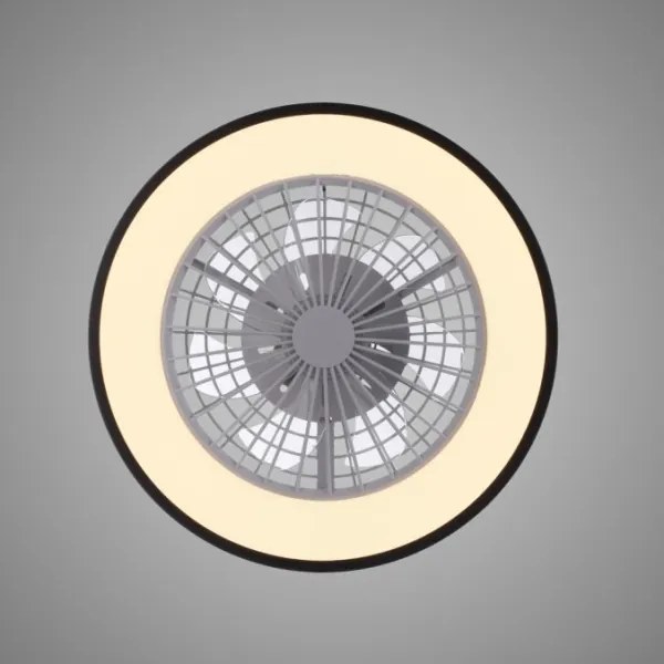 JUST LIGHT. 14447-18 - LED RGBW Stm stropní ventilátor LENO LED/44W/230V + DO