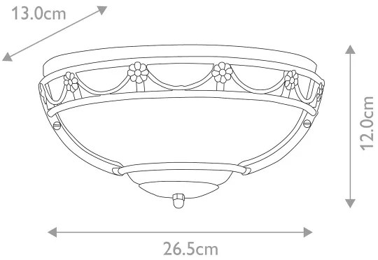 Elstead CB-WU-BLACK - Nástěnné svítidlo CARISBROOKE 1xE27/60W/230V