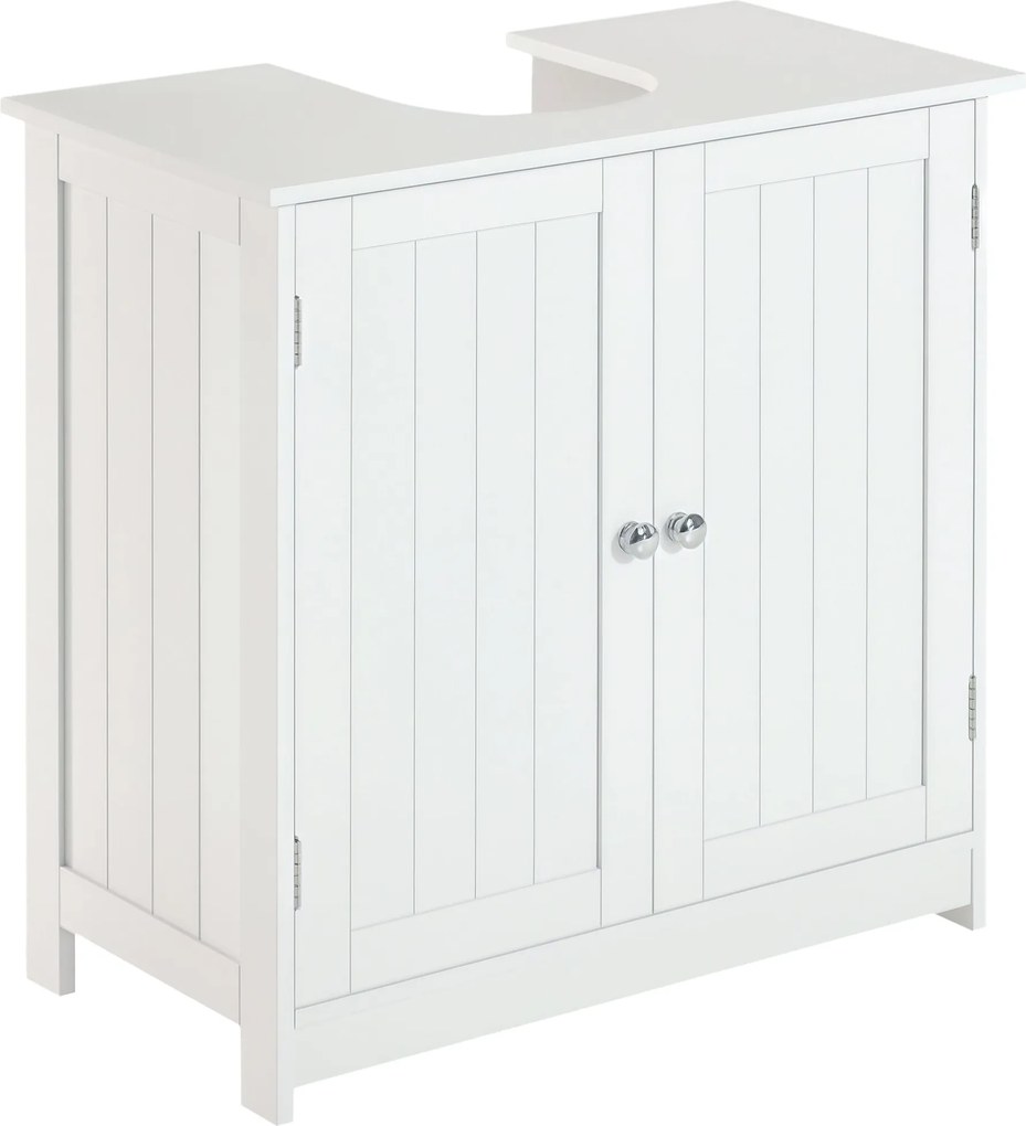 HOMCOM Koupelnová skříňka pod umyvadlo 60x30x60cm Bílá | Aosom