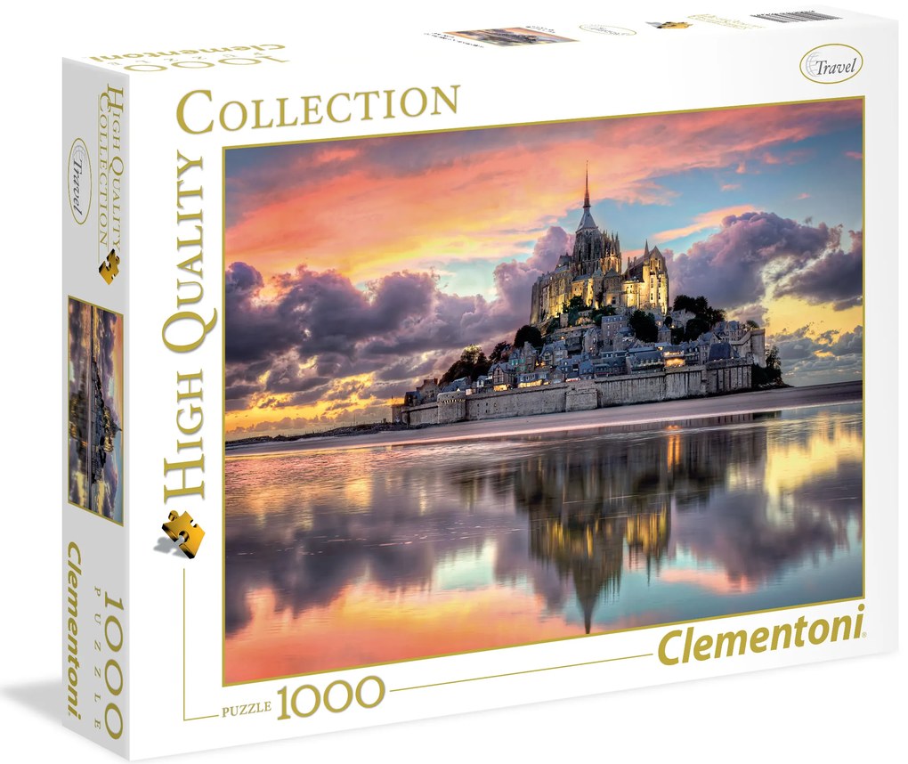 Clementoni - Puzzle 1000 Mont Saint-Michel