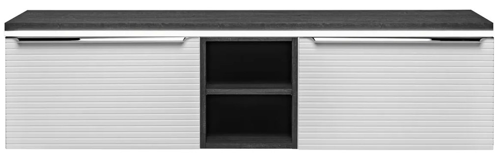 Koupelnová skříňka s deskou LEONARDO White D150/1 | 150 cm