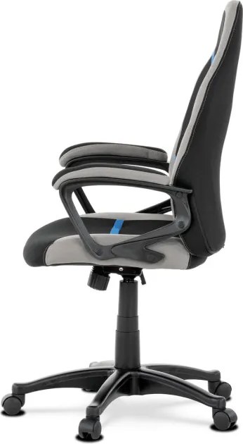 Dětská otočná židle černá KA-L611 BLUE