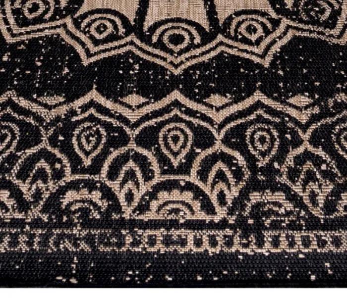 Vopi | Kusový venkovní koberec Sunny 4417 black - 120 x 170 cm