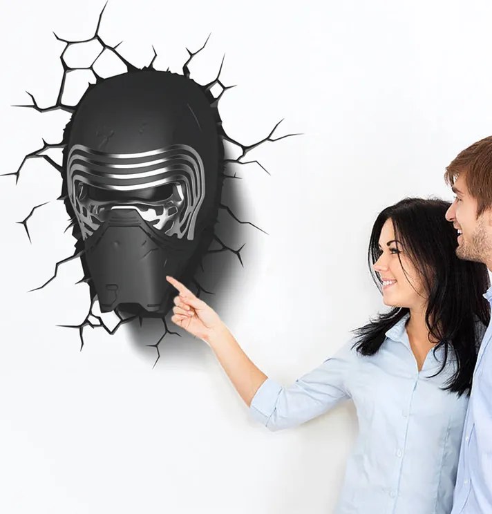 Živá Zeď Samolepka na zeď Maska ze Star Wars