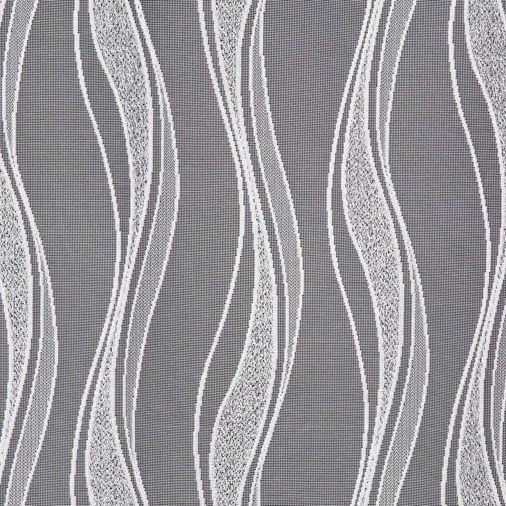 Olzatex kusová záclona PARADISA jednobarevná bílá, výška 150 cm x šířka 330 cm (na okno)