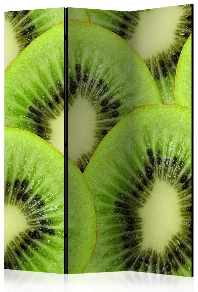 Paraván Kiwi slices Dekorhome 135x172 cm (3-dílný)