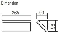 Redo Mako exteriérové nástěnné LED svítidlo Velikost: S -  26,5cm