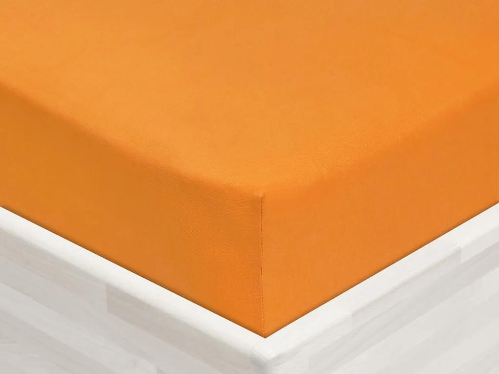 Škodák Prostěradlo Jersey vzor JE-08 Oranžové - na matraci 60 x 120 cm |  BIANO