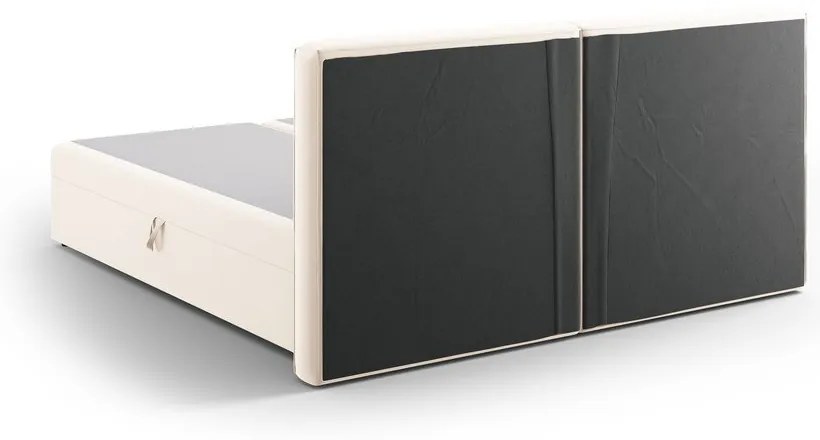 Krémová boxspring postel s úložným prostorem 180x200 cm Arendal – Cosmopolitan Design