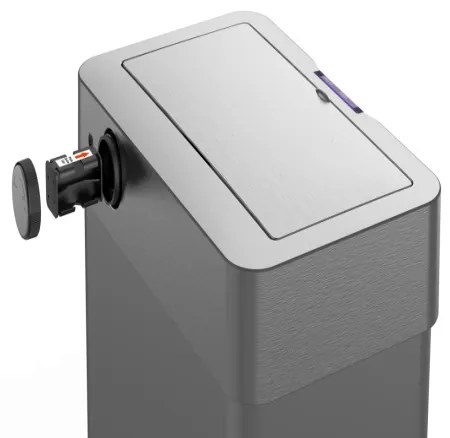 Bezdotykový odpadkový Jumbo koš 60l USB kabel zdarma, černá