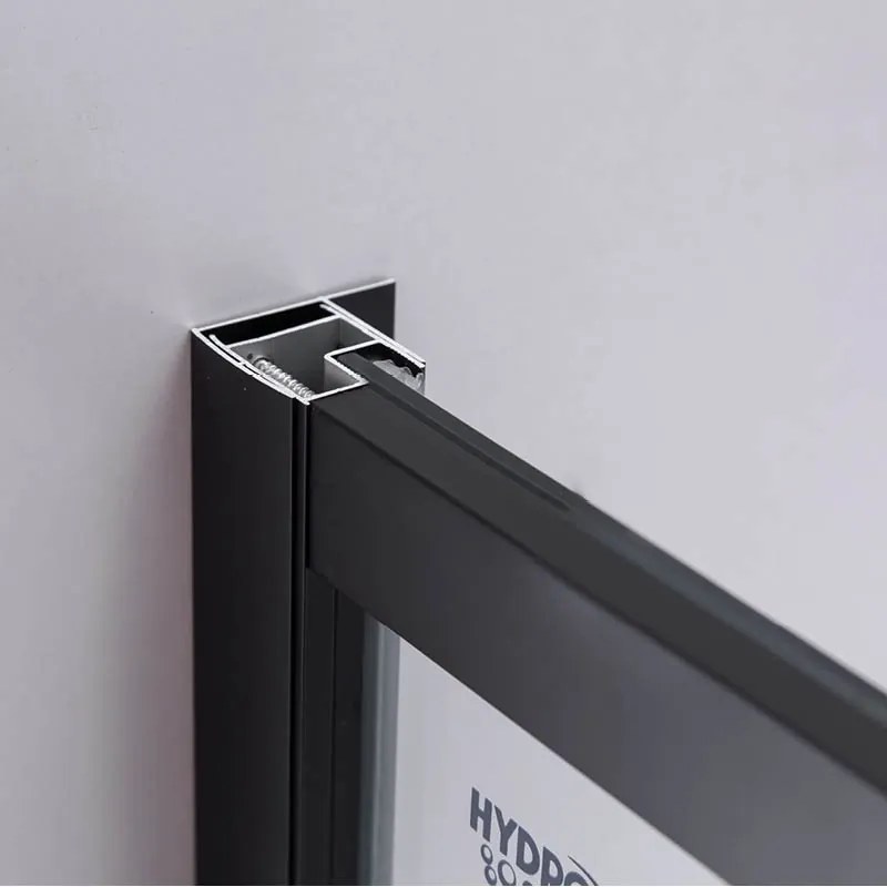 BPS-koupelny Obdélníkový sprchový kout HYD-OK12 90x80 černá/transparent