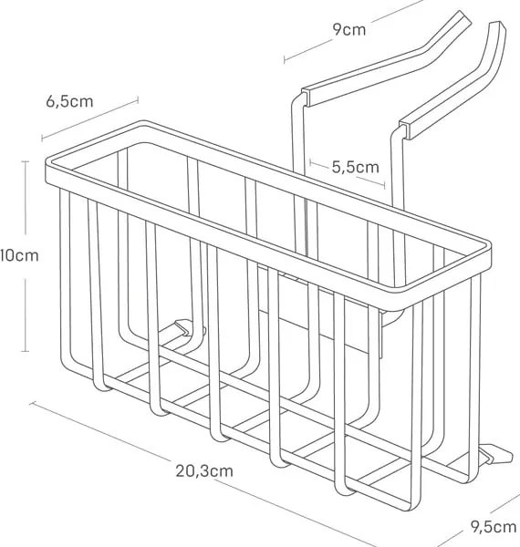 Závěsný kovový držák na houbičku – YAMAZAKI