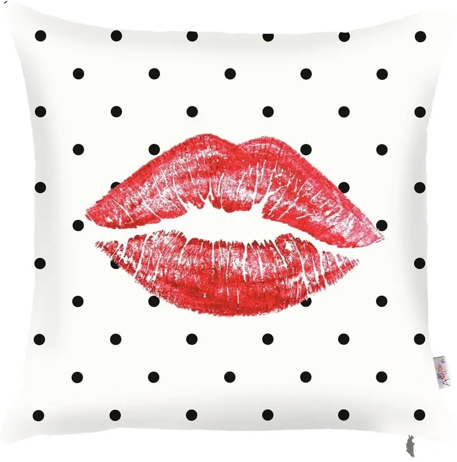 Povlak na polštář Mike & Co. NEW YORK Red Lips, 43 x 43 cm