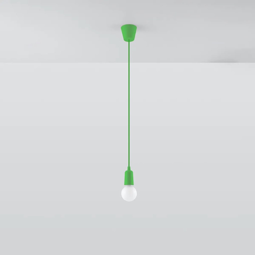 Sollux Lighting Závěsné svítidlo DIEGO 1 zelené