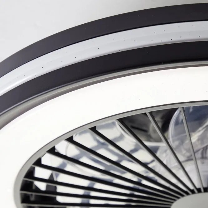 Brilliant G99280/06 Stmívatelné LED svítidlo PALMERO & reverzní VENTILÁTOR + funkce LED