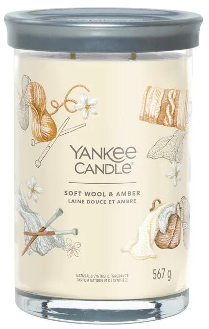 Yankee Candle Tumbler velký Soft Wool & Amber, 567g