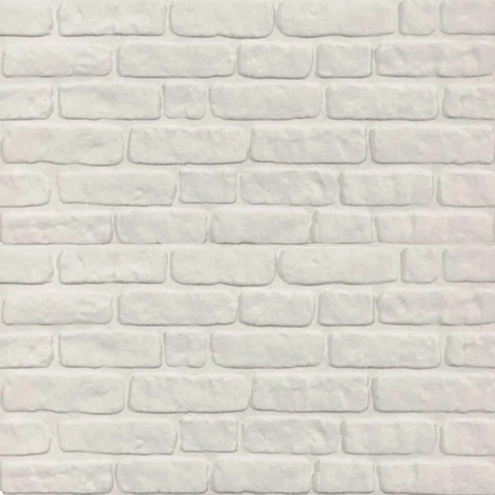 Nástěnné panely 10 ks 100 x 50 cm Bílá EPS pěna 332927