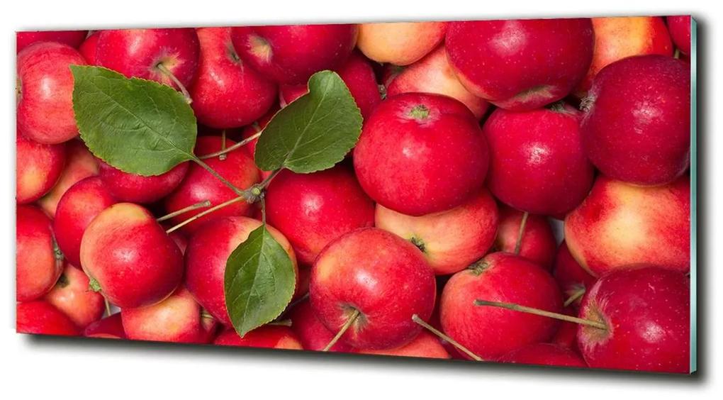 Foto obraz sklo tvrzené Červené jablko