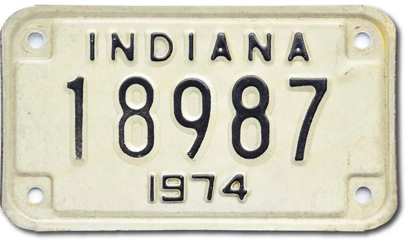 Americká SPZ Indiana 18987 moto