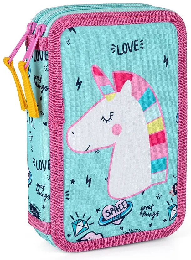 Oxybag Penál 2 p. prázdný Unicorn iconic