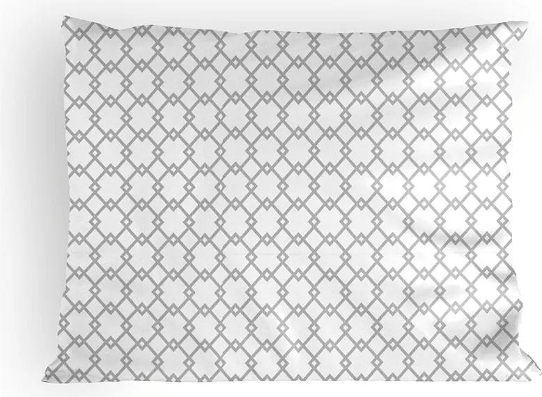Bavlněné povlečení RENA 200x140 cm bílo-šedé