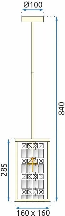 Toolight Závěsné svítidlo APP1111-1CP