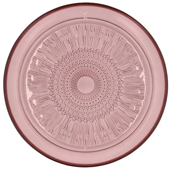 Bitz Skleněný talíř Kusintha 25 cm Pink