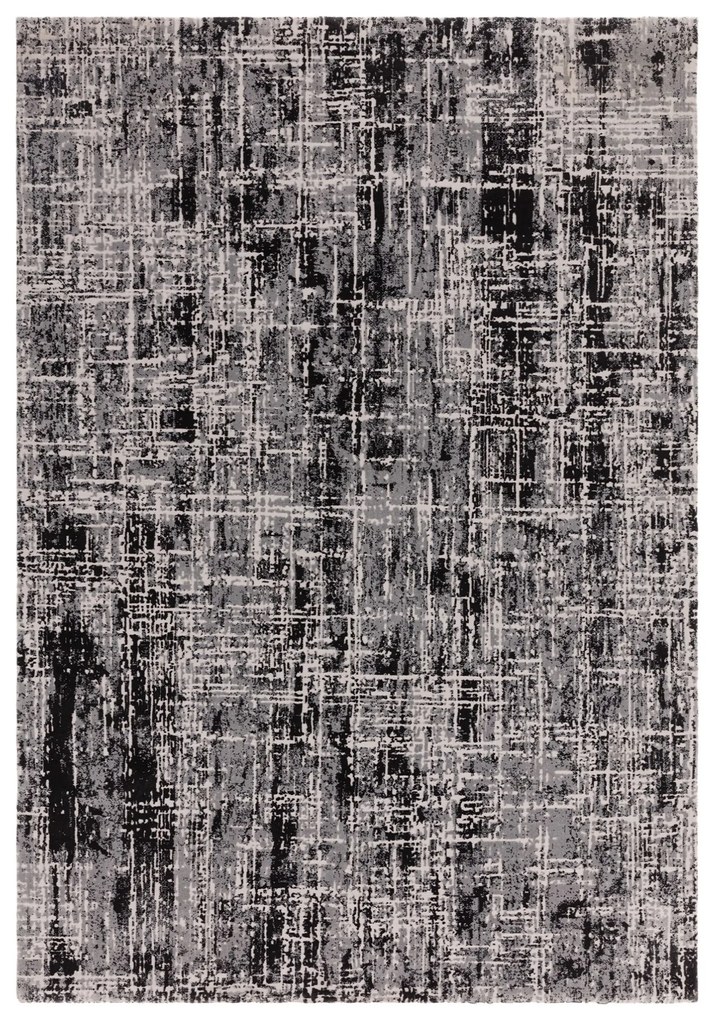 Tribeca Design Kusový koberec Zoom Abstract Black Rozměry: 240x340 cm