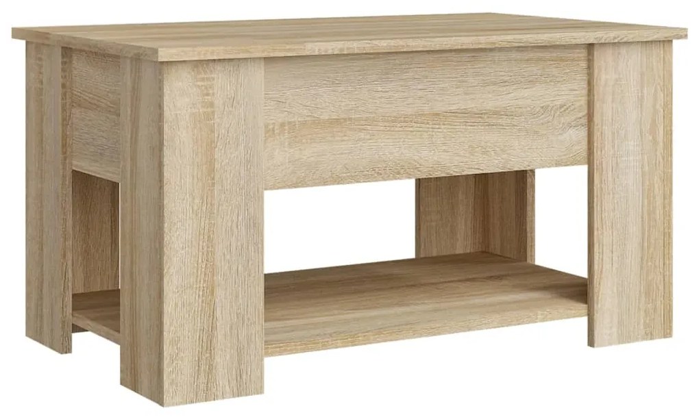 Konferenční stolek dub sonoma 79 x 49 x 41 cm kompozitní dřevo - Default Title