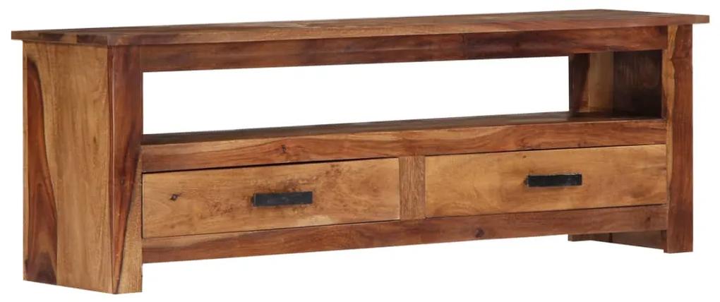 vidaXL TV stolek 118 x 30 x 40 cm masivní sheeshamové dřevo
