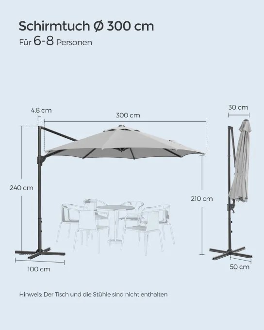 Zahradní slunečník GPU074G10
