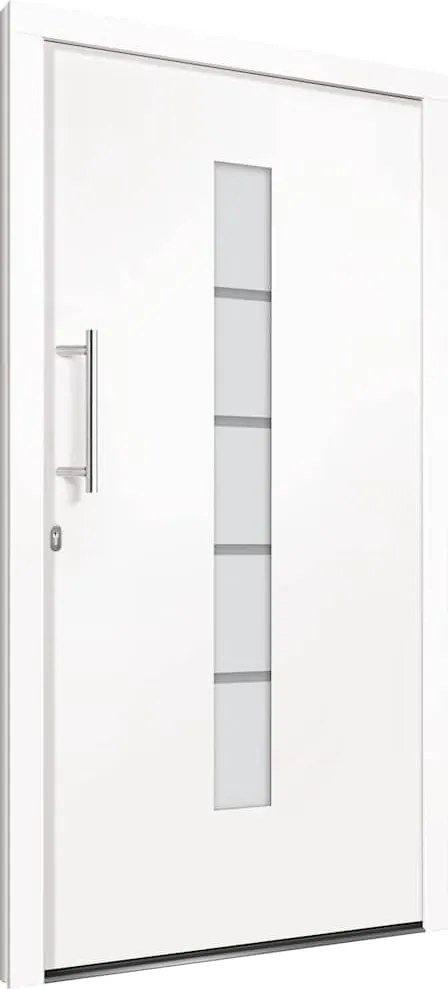 Vchodové dveře hliník a PVC bílé 100 x 200 cm 3056809