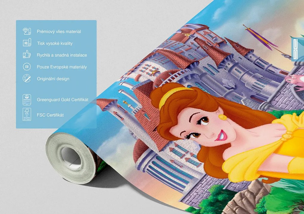 Dětská vliesová fototapeta na zed' Kráska a Zvíře, Disney | 90 x 202 cm | DFTDNV 5412
