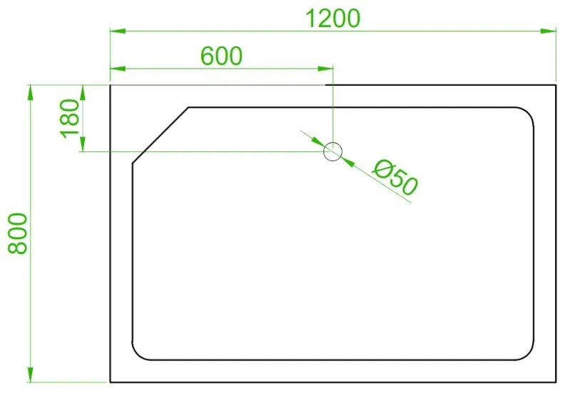 BPS-koupelny Hydromasážní box HYD-AL120 pravý, 120x80 cm, černá/transparent