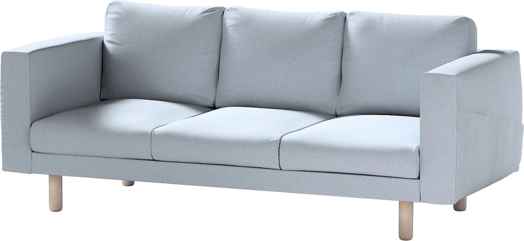 Potah na pohovku IKEA Norsborg 3-místná barva modrá látka pletený vzor