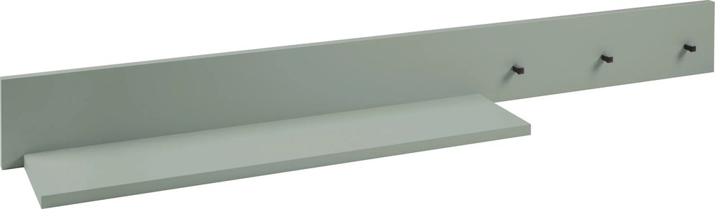 XXXLutz NÁSTĚNNÝ REGÁL zelená, 136/14/20 cm Jimmylee - Pokoje pro miminka sestavy - 002808023806