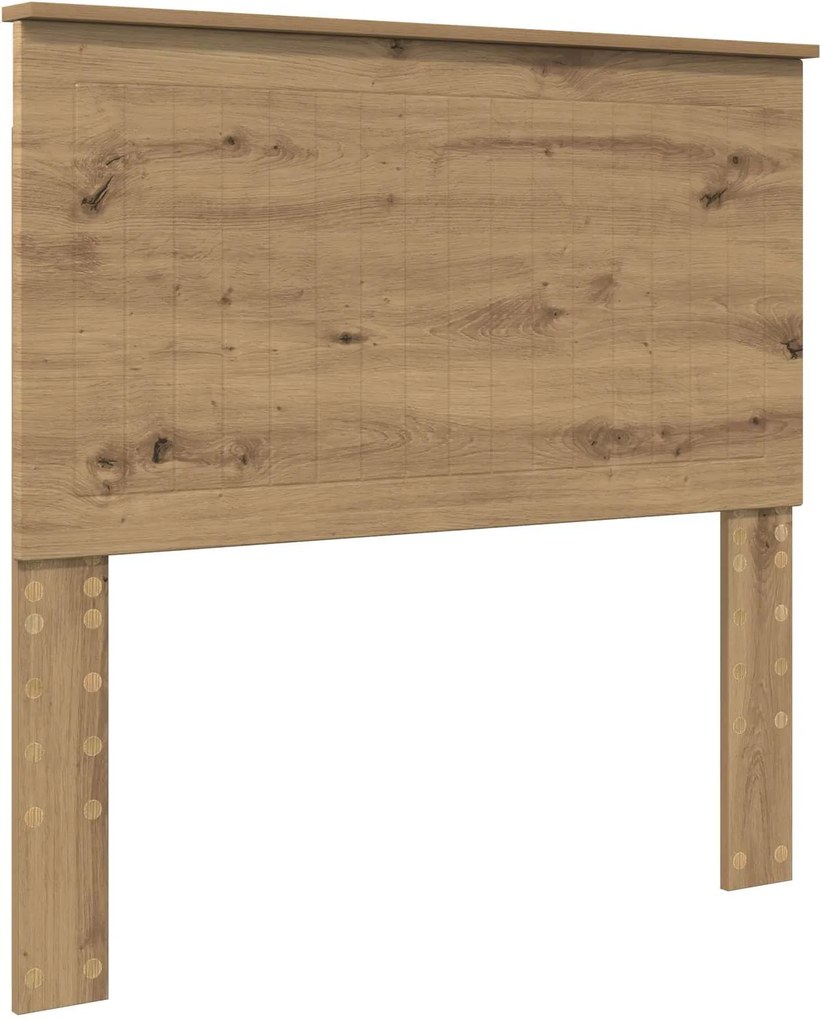 Rám postele Umělecký dub 100 x 200 cm Masivní borové dřevo 3411054