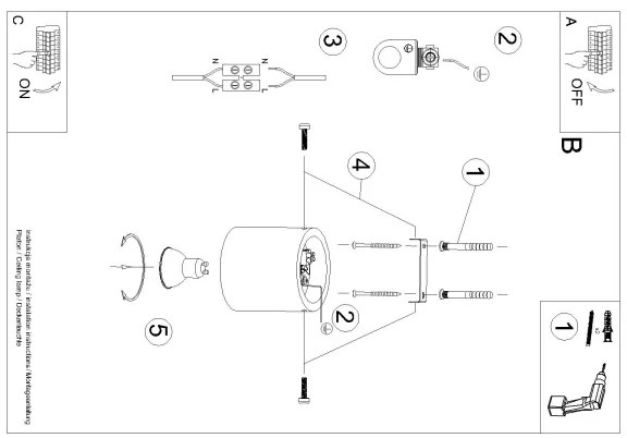 Brilagi -  LED Bodové svítidlo FRIDA 1xGU10/7W/230V