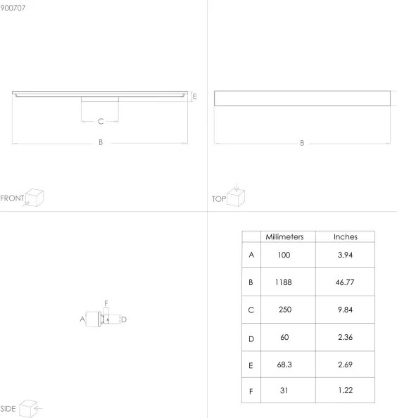 Eglo 900707 - LED Stropní svítidlo TURCONA-B LED/20,5W/230V 4000K 118,7 cm