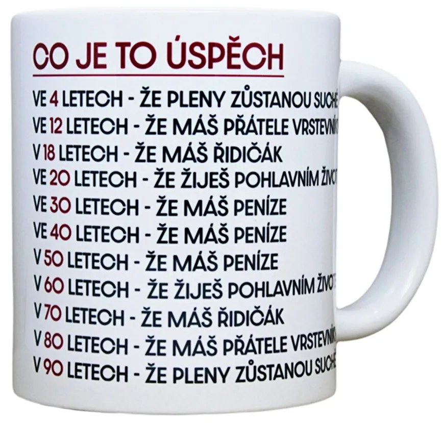 Super plecháček Keramický hrnek s potiskem úspěch Objem a motiv: 400 ml černý uvnitř