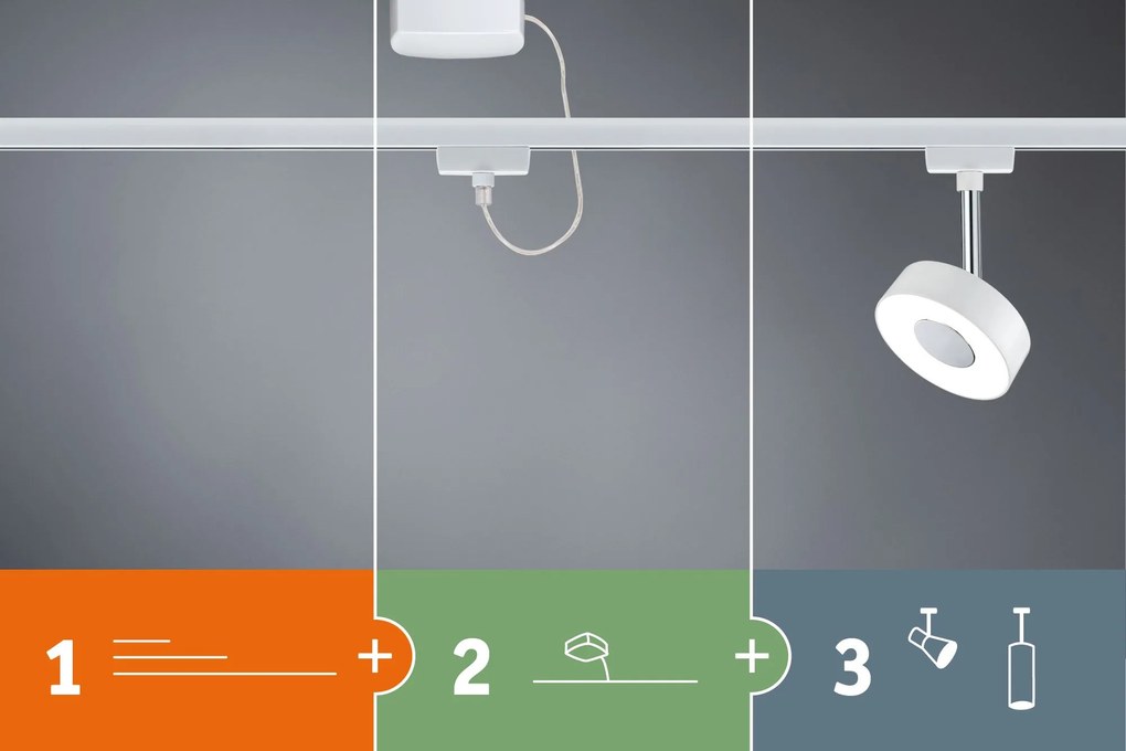 Paulmann 95456 Capsule II, spot pro Urail system, 1x6W LED 2700K stmívatelný, bílá