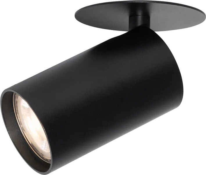 Moderní zapuštěné bodové svítidlo černé GU10 50 mm - Chels
