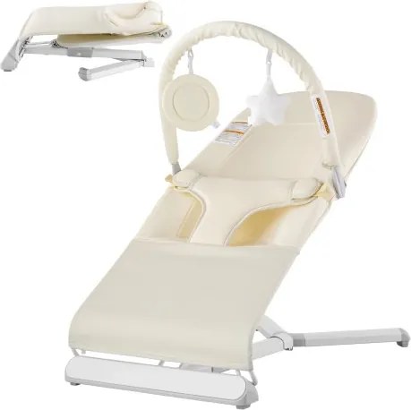 Baby Bouncer Skládací židle Bouncer pro děti 0-9 měsíců s hrazdičkou – BR10
