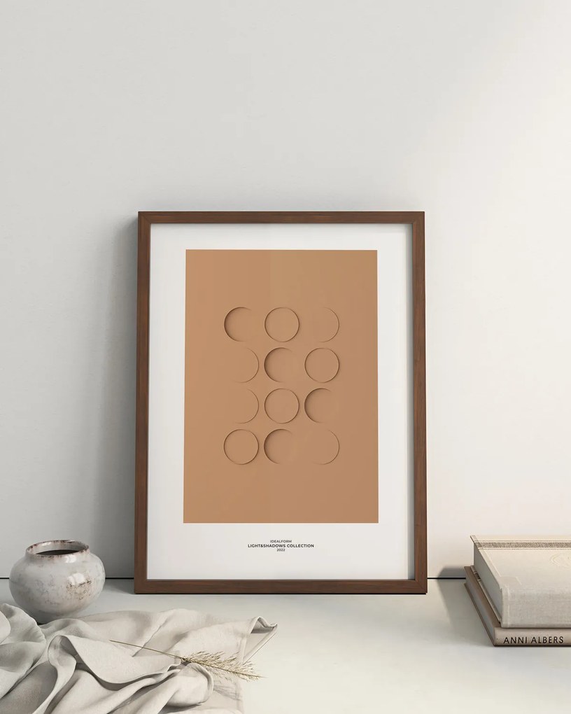 Idealform Poster no. 4 Shadow forms Barva: Smokey taupe, Velikost: 300x400 mm