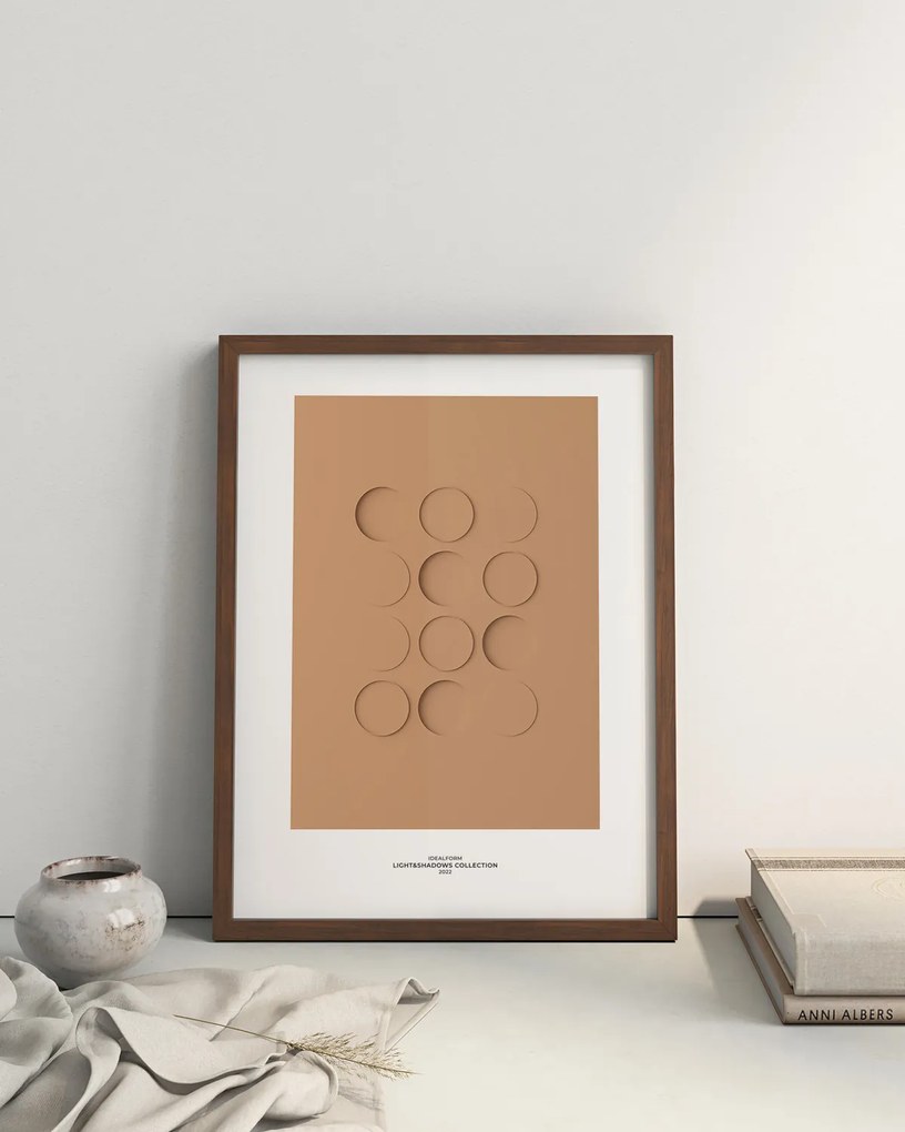 Idealform Poster no. 4 Shadow forms Barva: Terracotta, Velikost: 300x400 mm