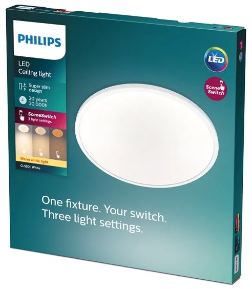 Philips - LED Stmívatelné stropní svítidlo CLEAR LED/18W/230V 2700K