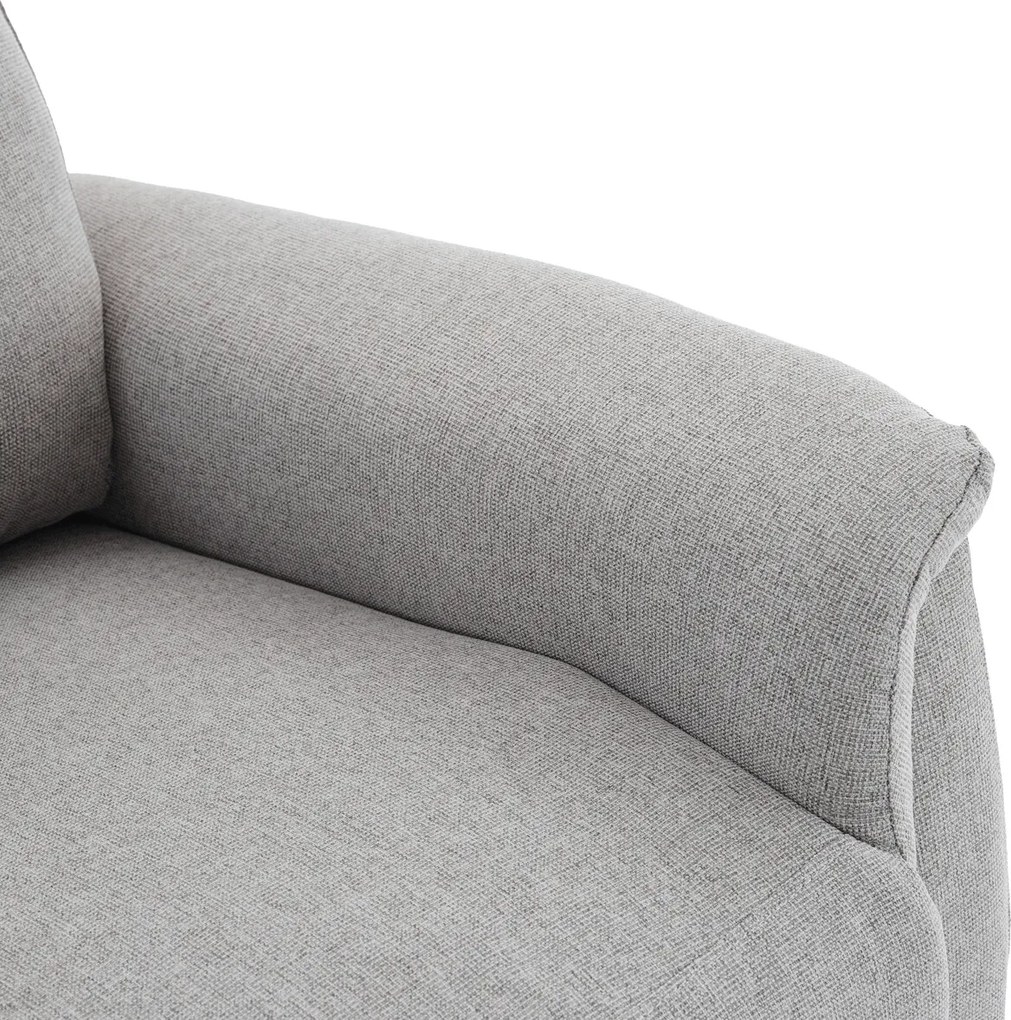 Polohovací TV křeslo AKI - šedá látka