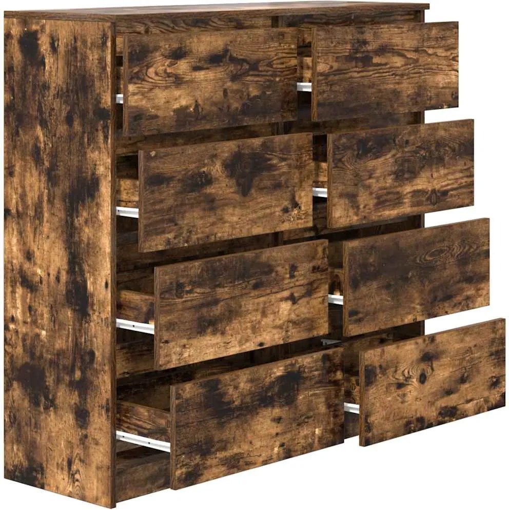 Příborník kouřový dub 100x35x99 cm kompozitní dřevo 3328493